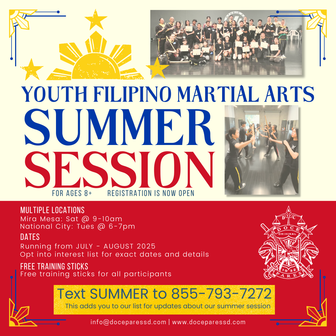 Youth Filipino Martial Arts Training - Summer Session | Orihinal Doce ...